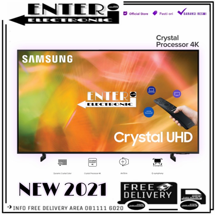 Jual SAMSUNG LED UA50AU8000 - SMART TV LED 50 INCH CRYSTAL UHD 4K 50AU8000 ORIGINAL | Shopee ...