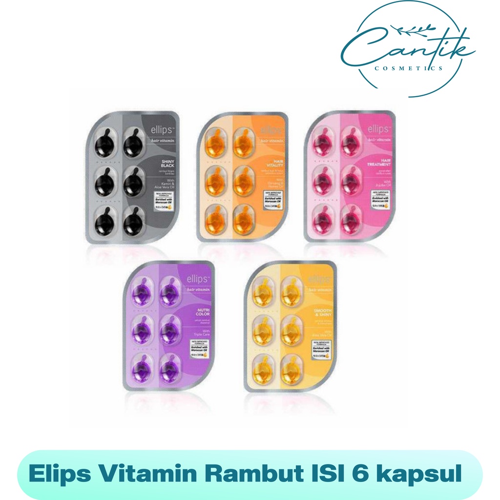 Jual Ellips Vitamin Rambut ISI 6 KAPSUL~ELIPS ORIGINAL 100 % (GROSIR) | Shopee Indonesia