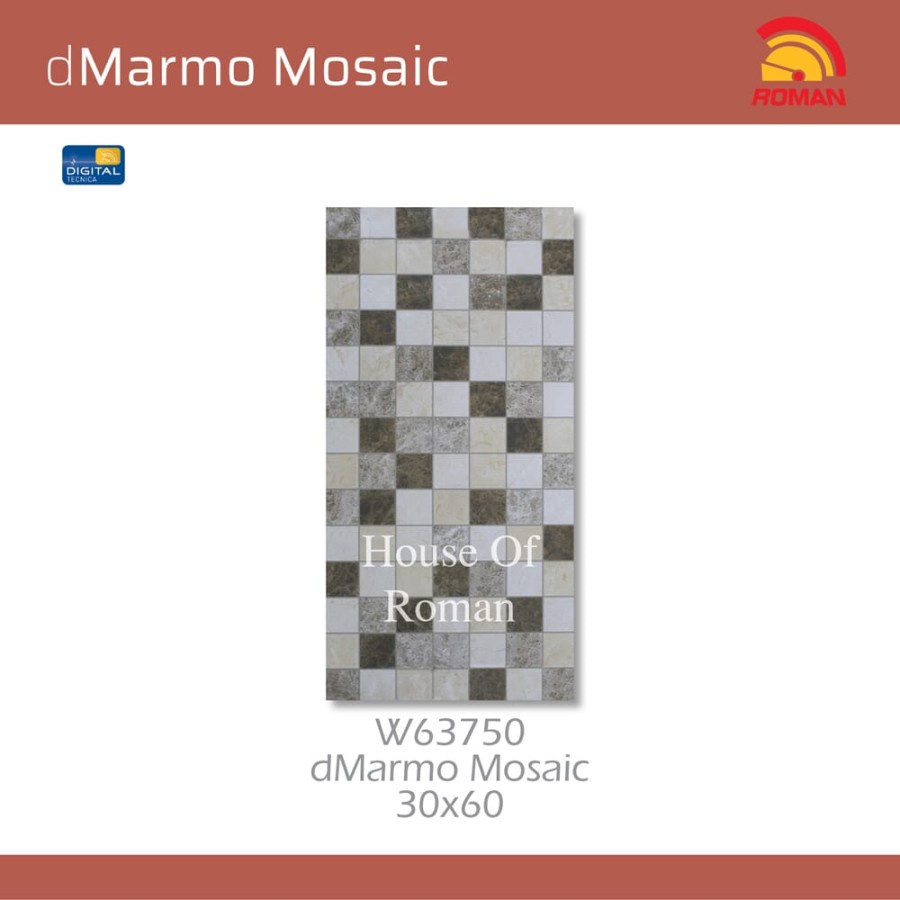Jual ROMAN KERAMIK DMARMO MOSAIC 30X60 W63750 (ROMAN HOUSE OF ROMAN ...