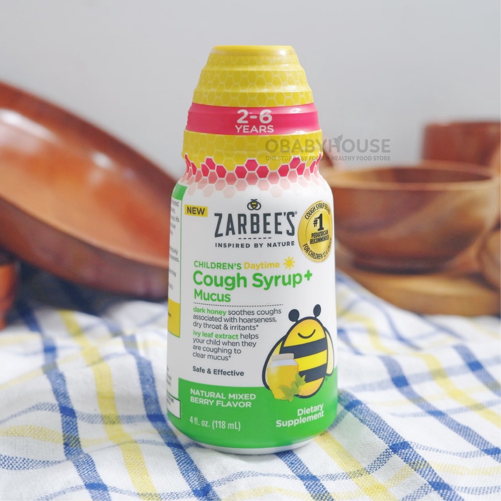 Jual Zarbees Children's Daytime, Cough Syrup + Mucus, 2-6 years ...
