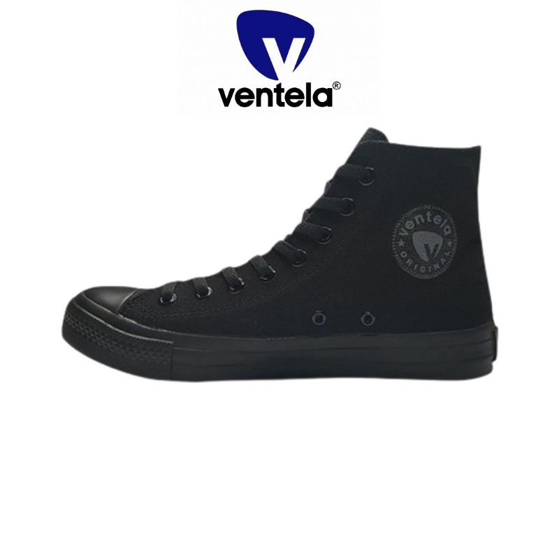 Jual Sepatu Ventela Ethnic Hi All Black Original [ VENTELA OFFICIAL ...
