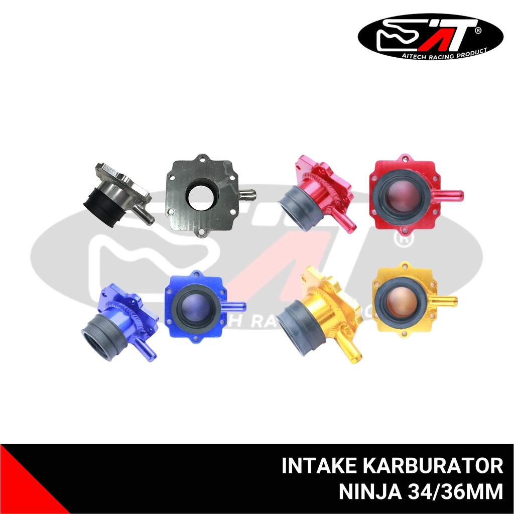 Jual Intake Intek Karburator Manipul ninja Aitech 34/36mm | Shopee ...