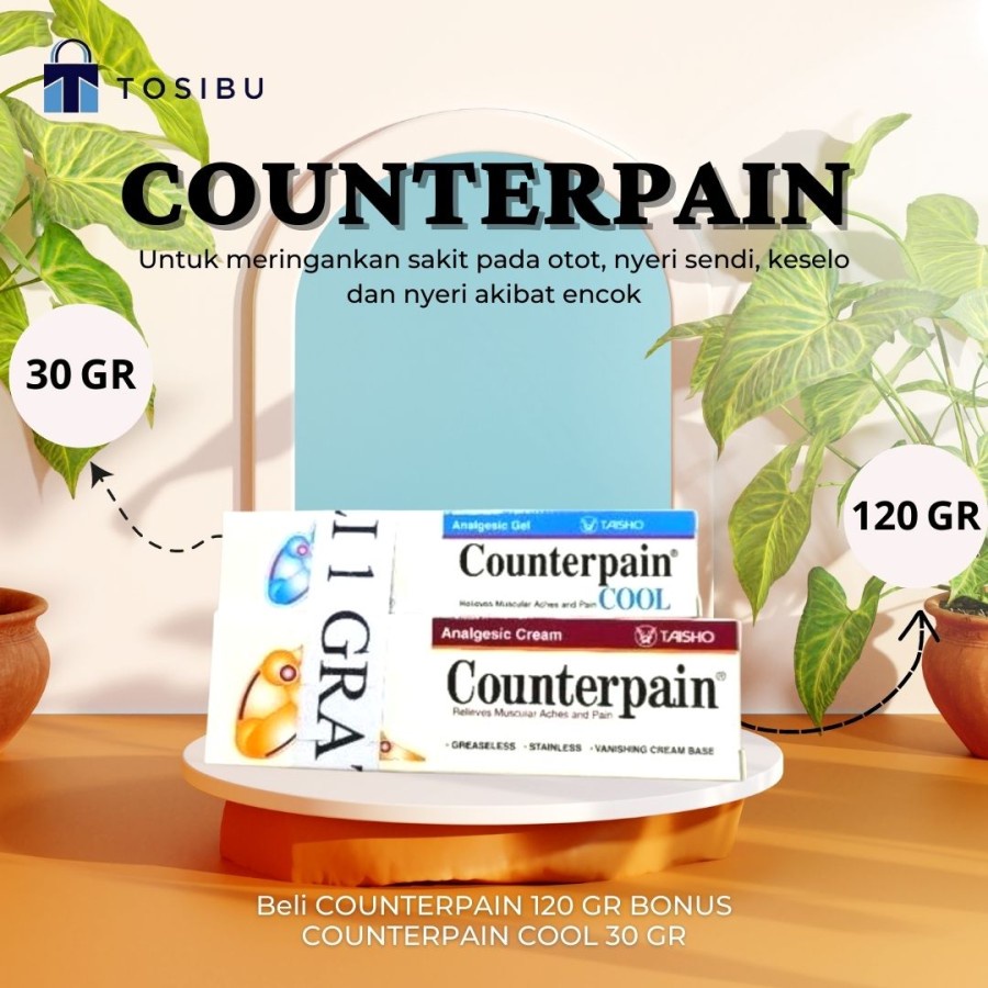 Jual COUNTERPAIN 120 GR BONUS COUNTERPAIN COOL 30 GR Counterpain Nyeri ...