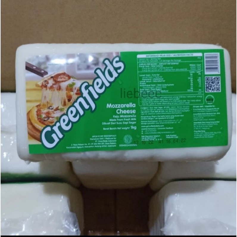 Jual Keju Greenfields Mozzarella Cheese 1kg / 1 kg | Shopee Indonesia