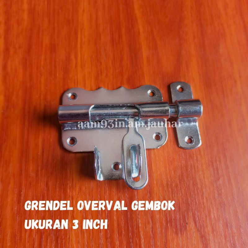 Jual Grendel Overval Overpal Operval Operpal 3 inch tebal 1,5 mm baja ...
