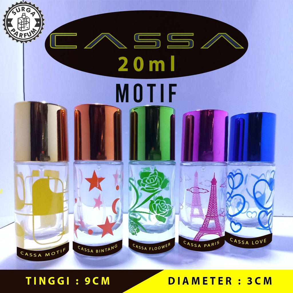 Jual Botol Cassa Motif 20ml drat | Shopee Indonesia