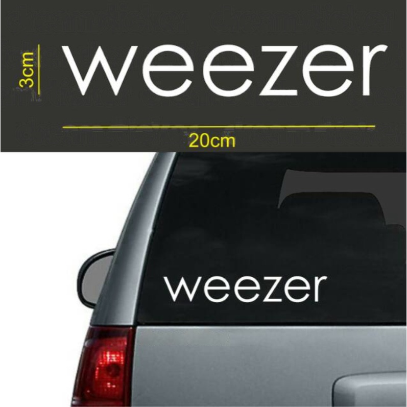 Jual Stiker Mobil Band Weezer - Car Decal Sticker | Shopee Indonesia
