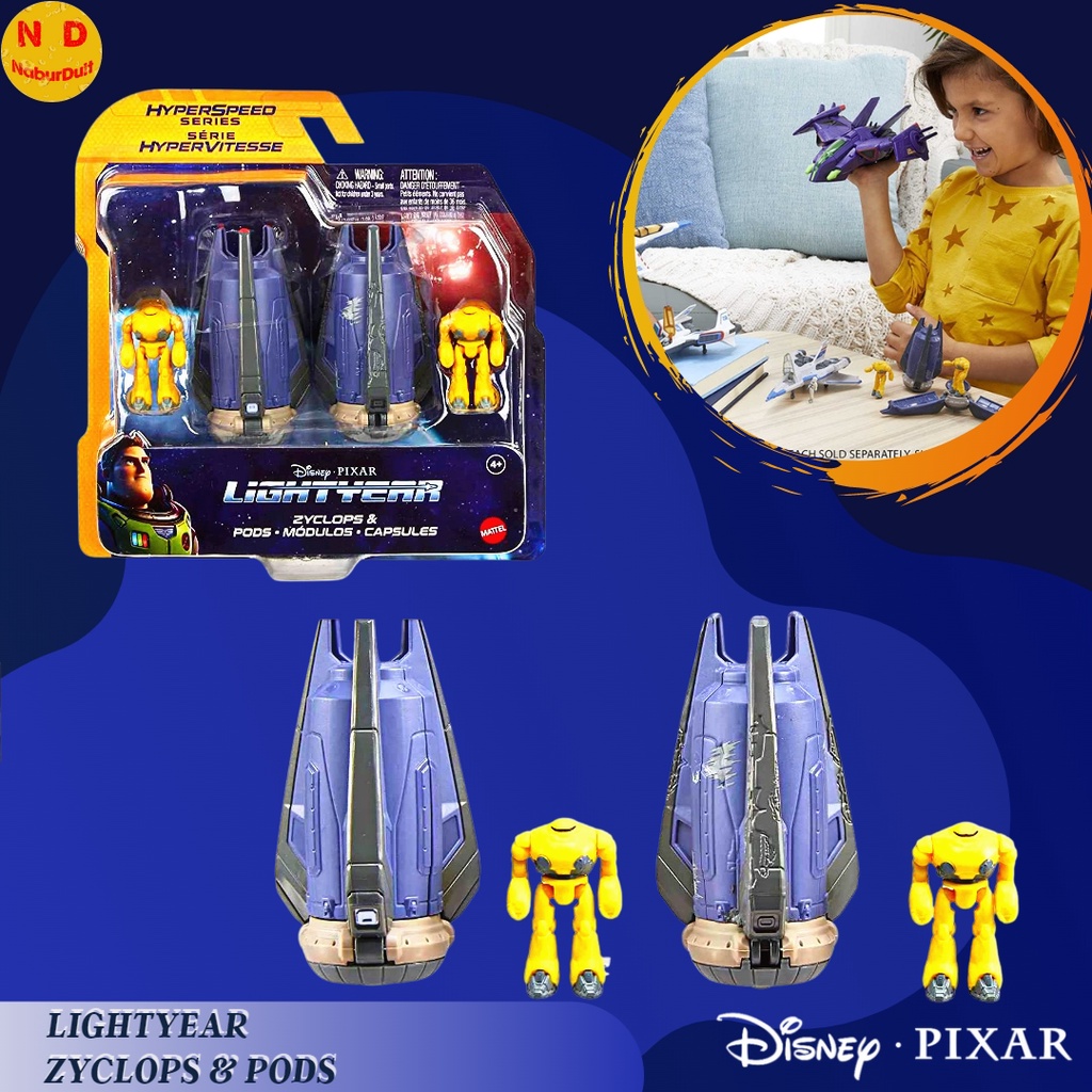Jual Disney Pixar Lightyear Hyperspeed Series Zyclops Space Pod Battle ...