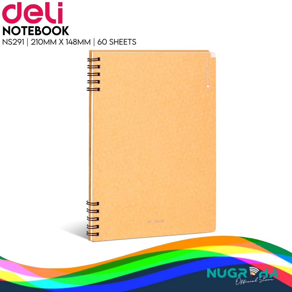 Jual Nusign Notebook / Buku catatan spiral A5 60 lembar NS291 | Shopee ...