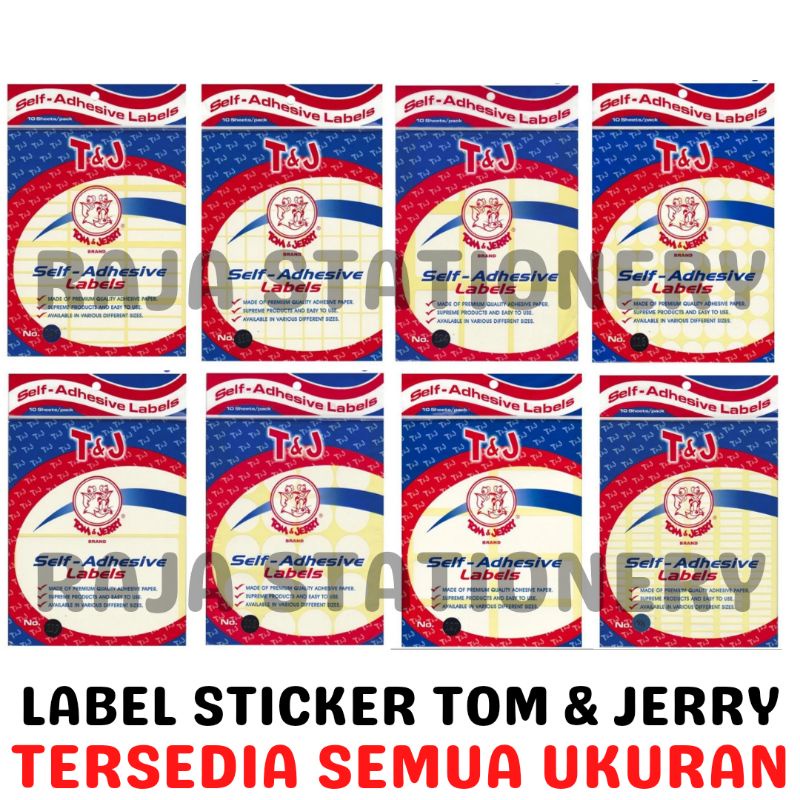 Jual TOM & JERRY STICKER LABEL KERTAS LABEL STICKER TOM AND JERRY 98 99 ...