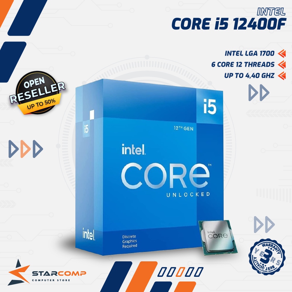 Jual Intel Core i5 12400F Box 4.4Ghz INTEL GEN 12th LGA1700 Alder Lake ...