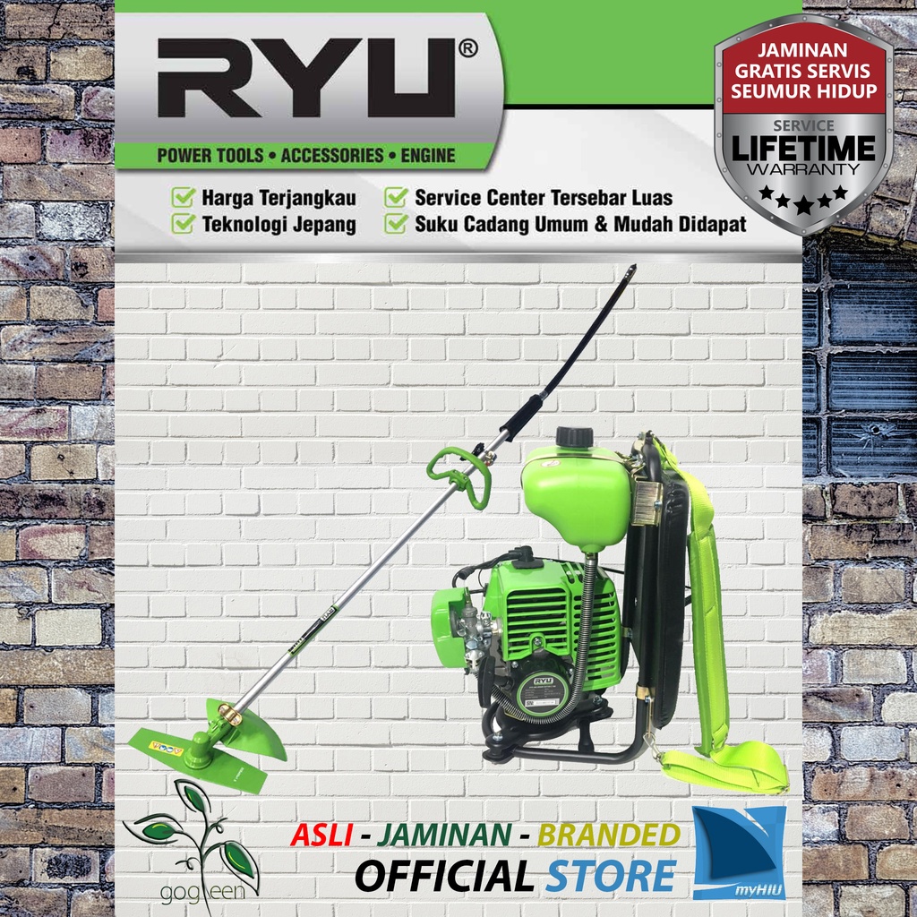 Jual Mesin Potong Rumput 2 TAK 30cc Gendong Bensin - Brush Cutter RBC2T ...