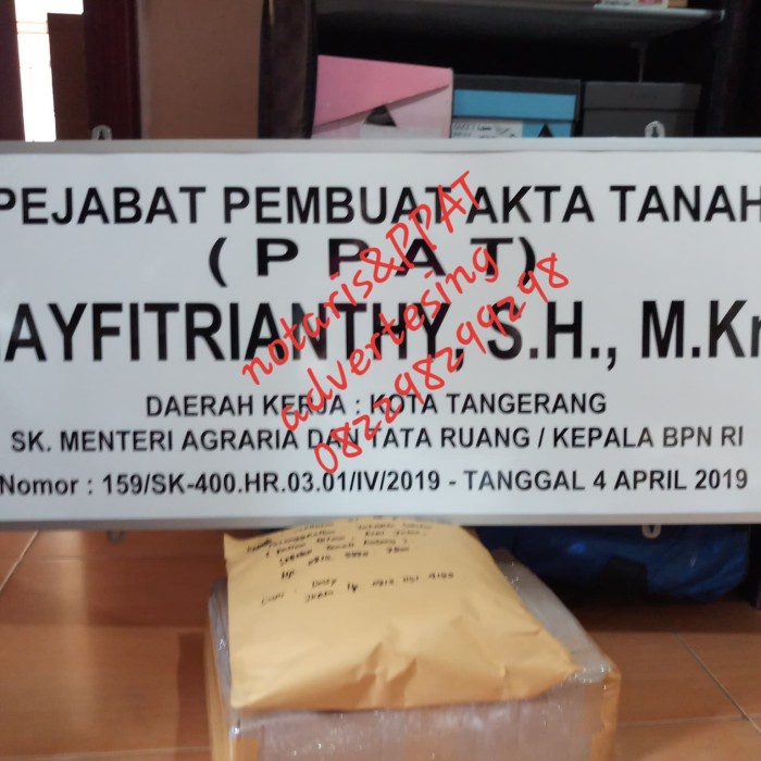 Jual Papan Plang Papan Notaris&Ppat | Shopee Indonesia