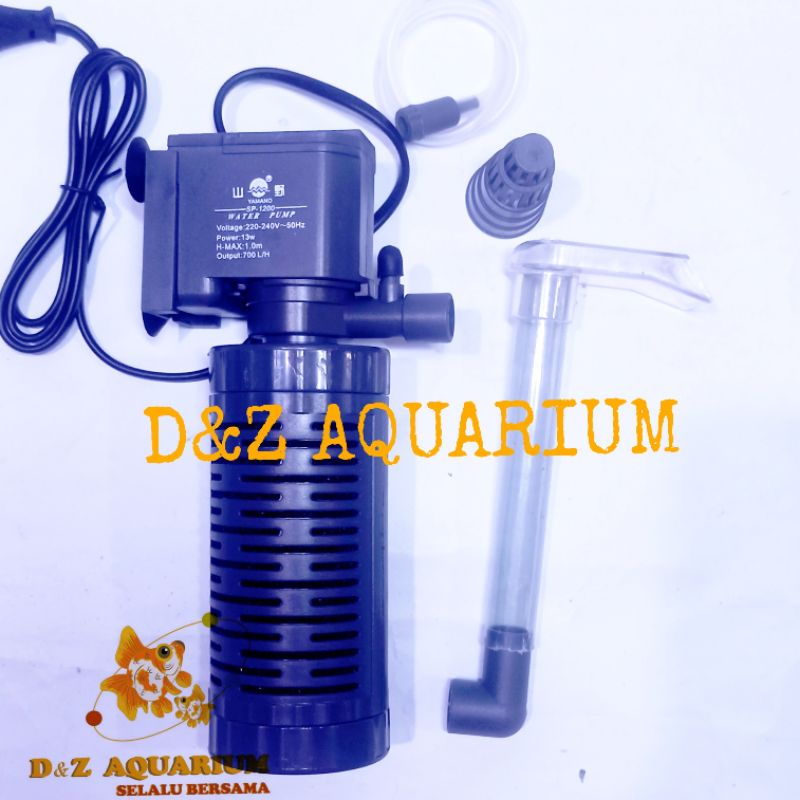 Jual Paket Filter Aquarium Power Head 1200 Quick Filter Pipa Bening ...