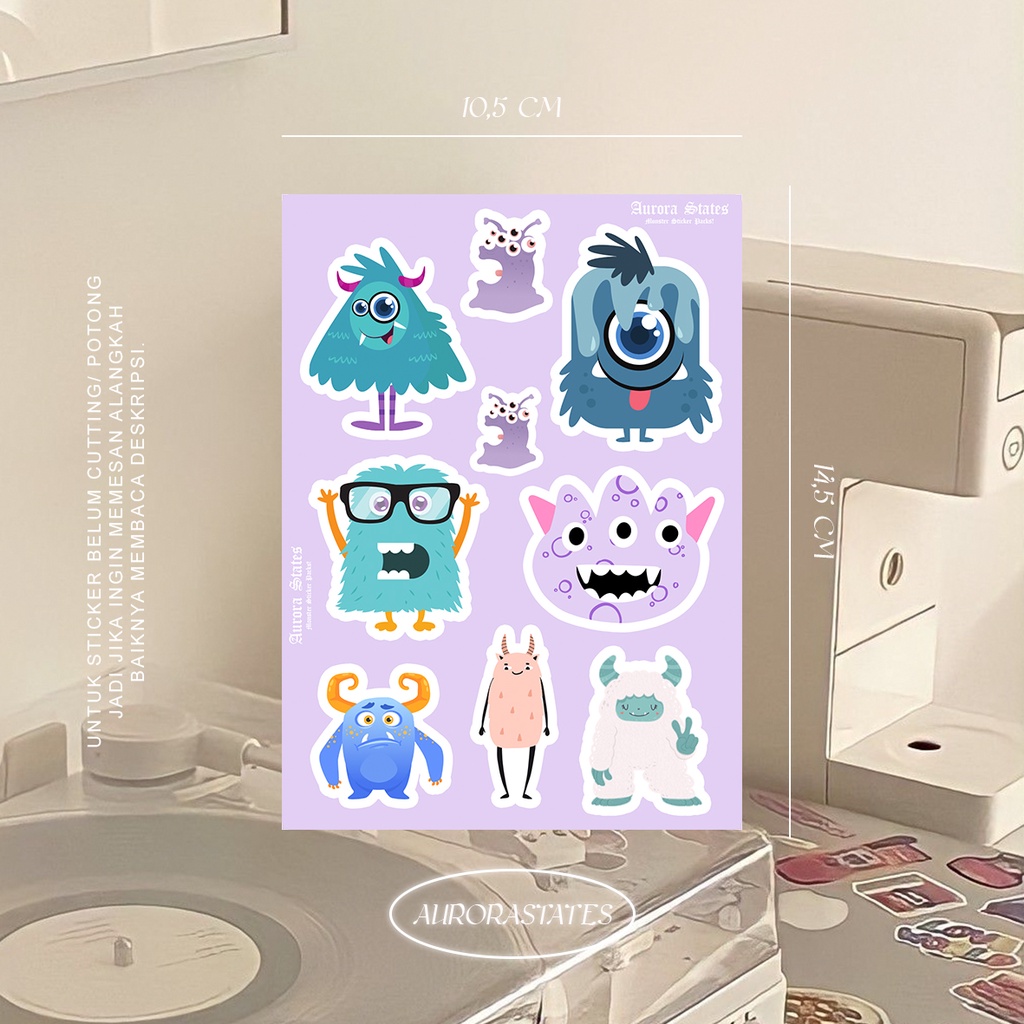 Jual MONSTER INC STICKER AESTHETIC | STIKER MONSTER | STICKER CASE ...
