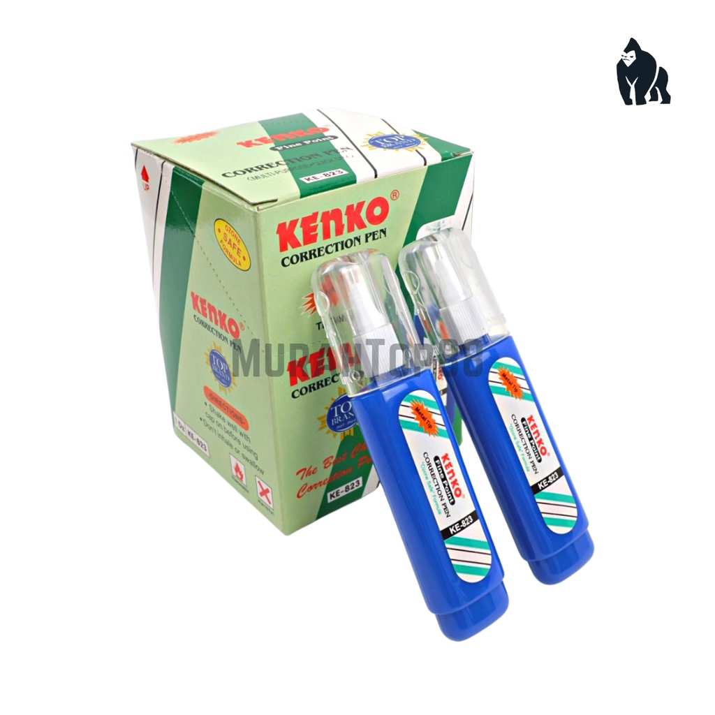 Jual Correction Pen Kenko KE-823 / Tip Ex Cair Gepeng Metal Tip / Cairan Koreksi Penghapus Botol ...
