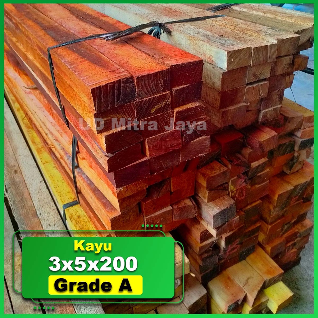 Jual kayu 3x5x200 | kayu proyek | kayu cor | Shopee Indonesia