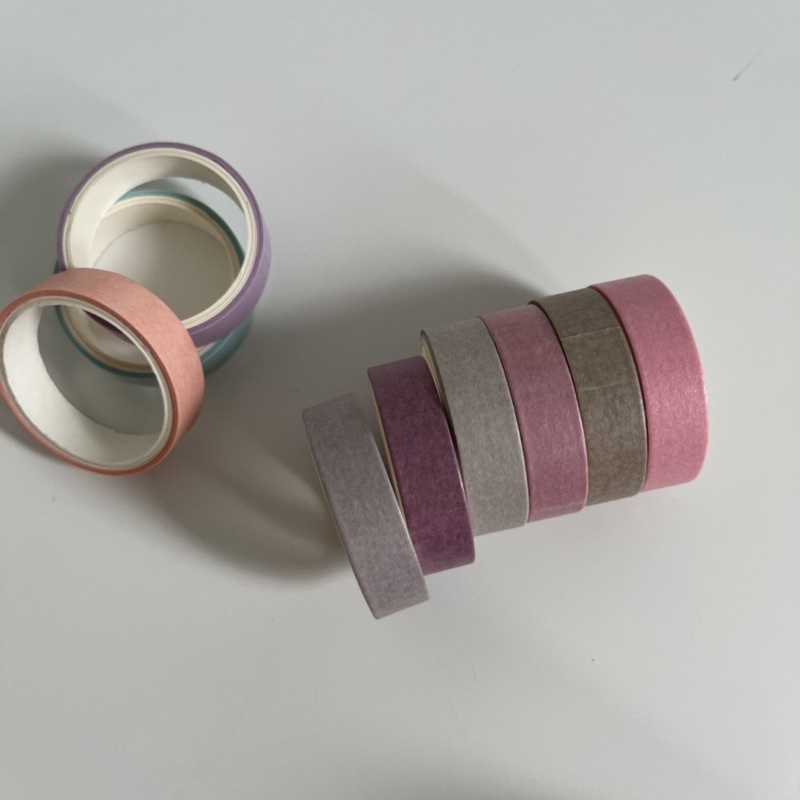 Jual Washi Tape Rol 1Pcs Selotip Kertas Warna Warni Stationary ...