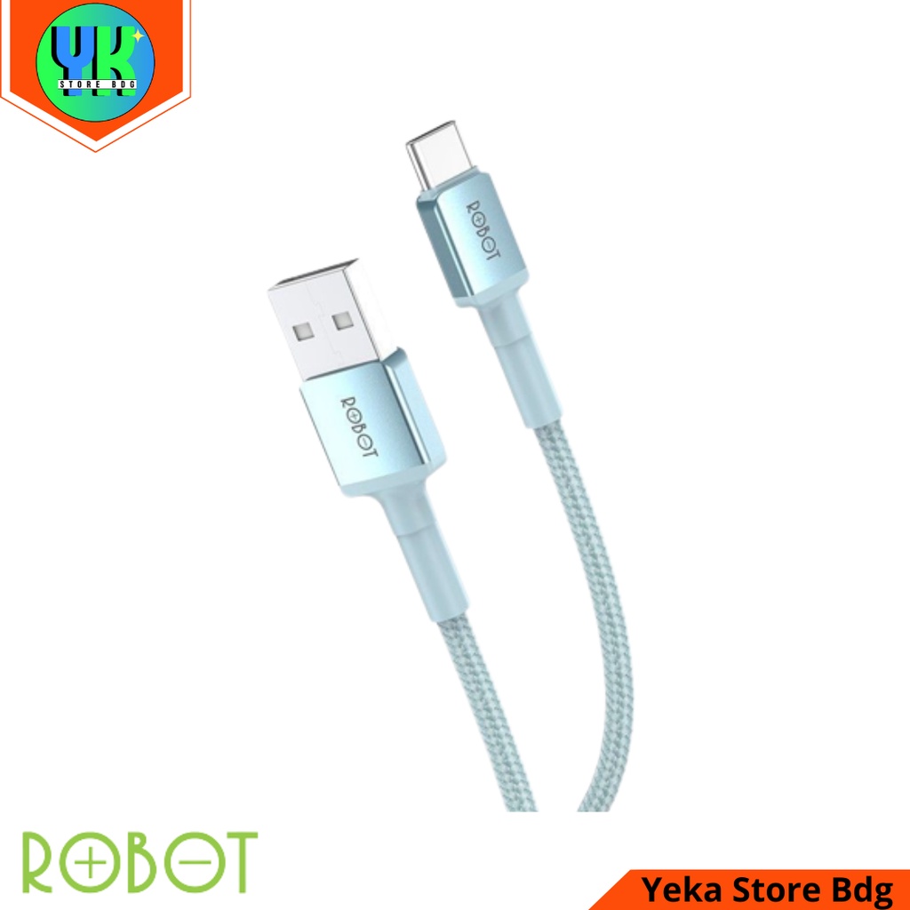 Jual Kabel Data ROBOT RSC100 (Kabel Data Type C Fast Charging 3A 100CM ...