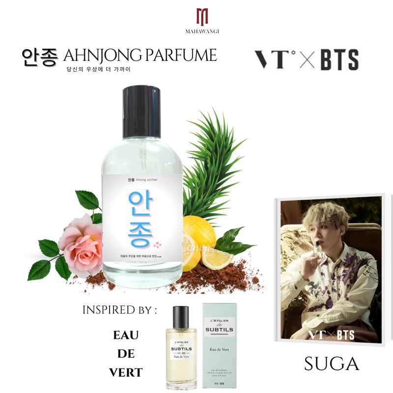 Jual Parfum Tahan SUGA bts Parfum Korea inspired by VT x BTS Eau de ...