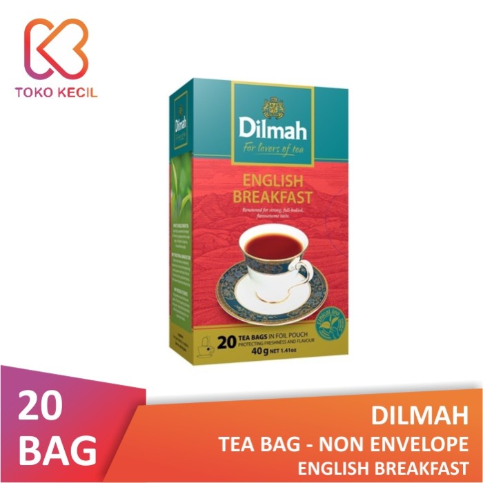Jual DILMAH TEA BAG NON ENVELOPE ENGLISH BREAKFAST (ISI 20 PCS ...