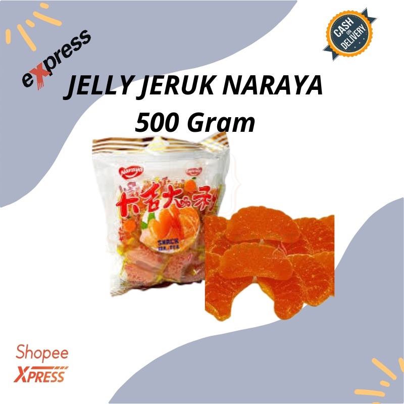 Jual NARAYA Jelly Jeruk Mandarin 500 gr Da Ji Da Li / Jelly Jeruk ...