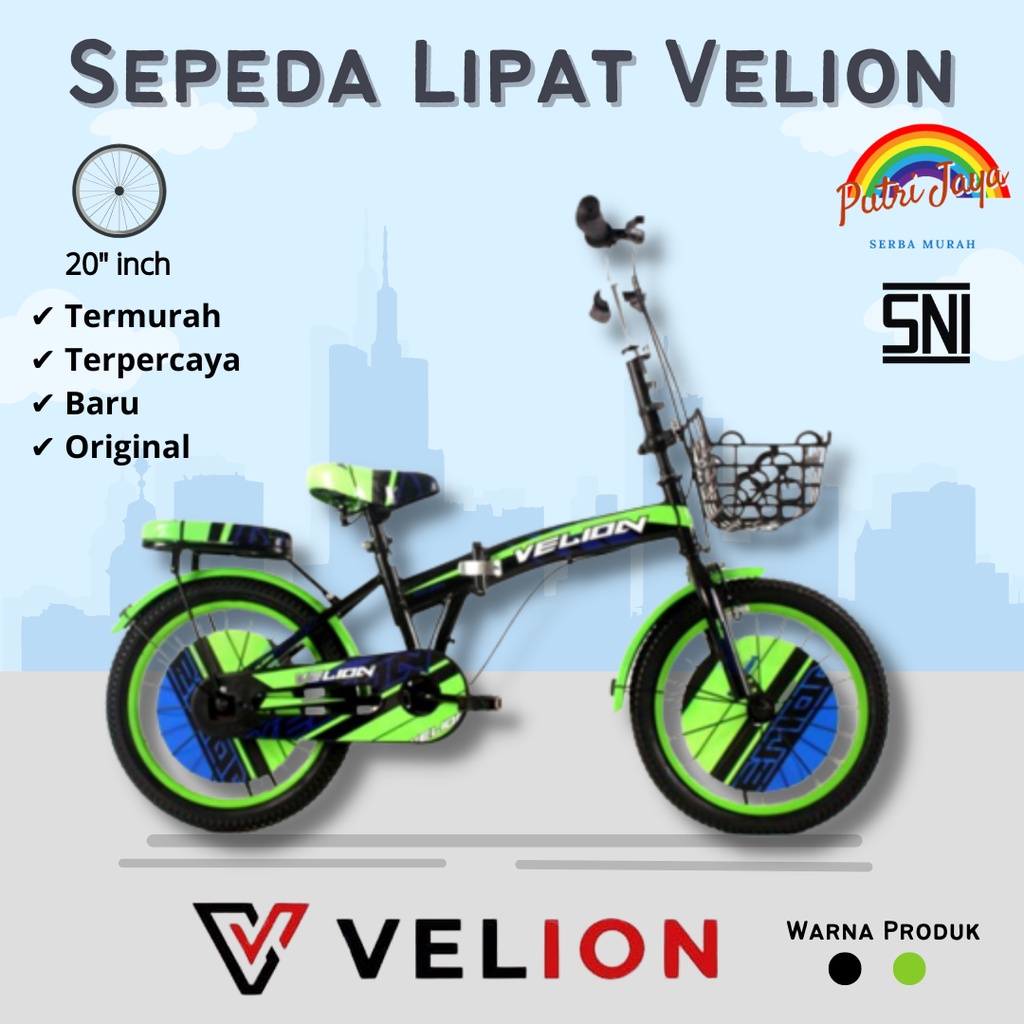 Jual Sepeda Lipat Velion Ukuran 20 Inch | Shopee Indonesia