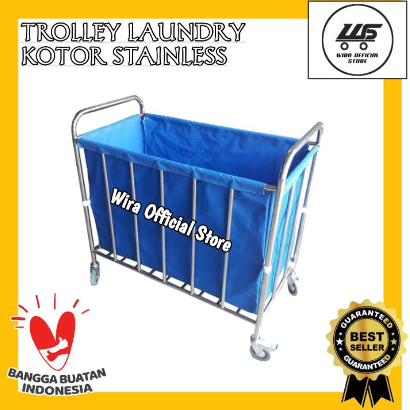 Jual Trolley Laundry Kotor Stainless - Troli Trolley Linen Kotor ...