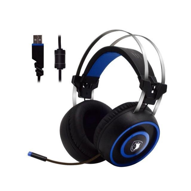 Jual Sades Headset Gaming G60 7.1 Surround Sound-Headphone sades G-60 ...