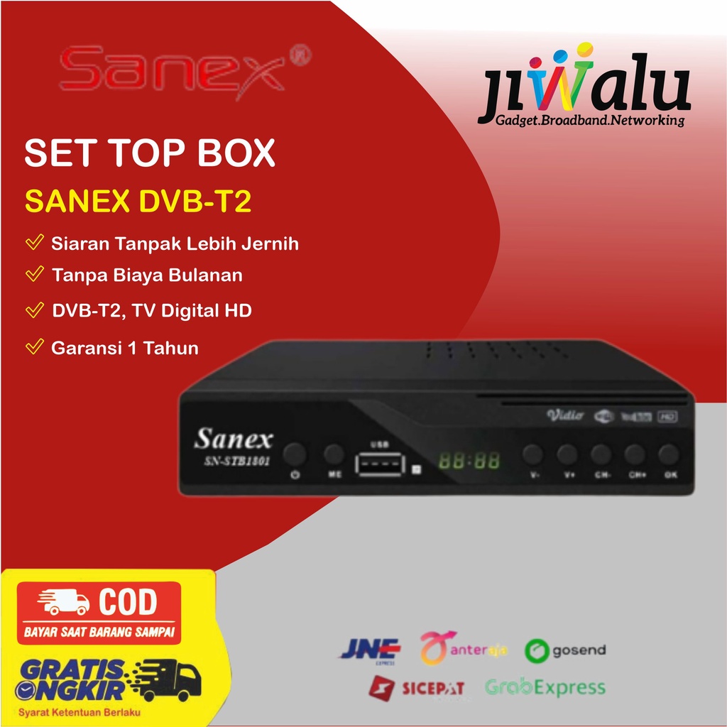 Jual Set Top Box SANEX TV DIGITAL DVB T2 /DVBT2 High Definition Digital ...
