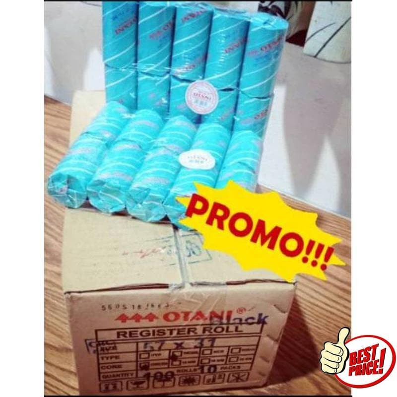 Jual Kertas Thermal Otani 57 x 31 isi 10 Roll Struk Paper Kasir 57x31 ...