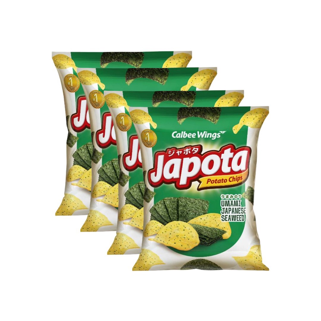 Jual Calbee Wings Japota Potato Chips Seaweed 4 x 35 gr | Shopee Indonesia