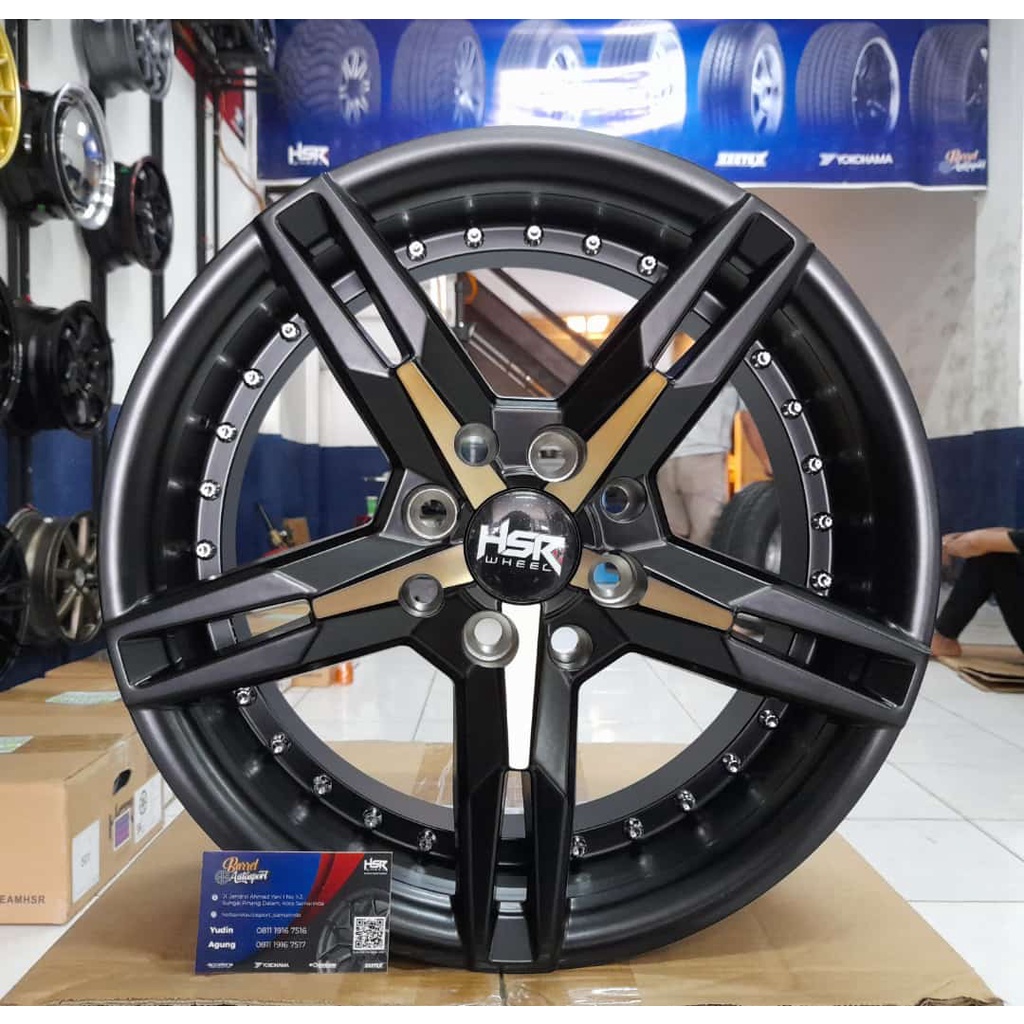 Jual Velg Racing Ring 15 Hsr Keunikai Pcd 4X100/114,3 Lebar 65 Et 40 Cocok untuk Brio, Avanza ...