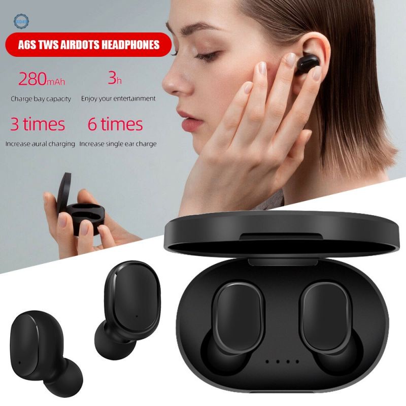 Jual Upgrade A6S TWS Bluetooth Earbuds Earphone Wireless Headphone ...