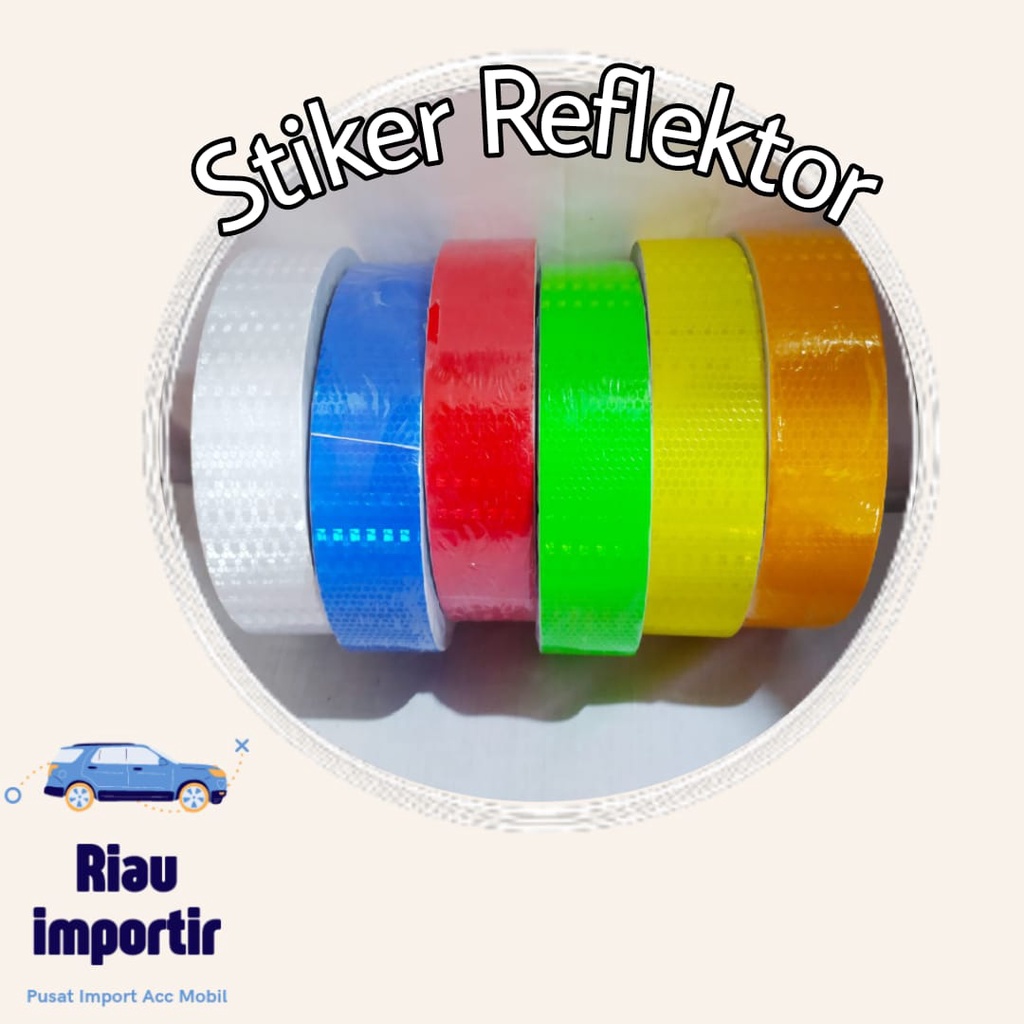 Jual Stiker Reflektor Bak Mobil Box Sticker Bercahaya Malam hari ...