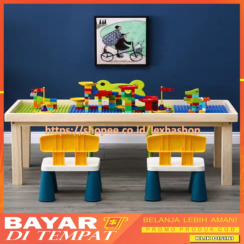 Jual Mainan Lego Space Baby Multi Function Table Meja Kursi Set ...