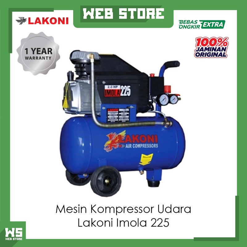 Jual Mesin Kompresor Listrik Udara Compressor Air 25 Liter Lakoni Imola ...