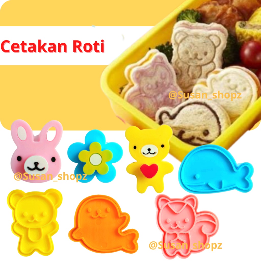 Jual Cetakan Roti Biskuit Aneka Bentuk Bento Kue | Shopee Indonesia