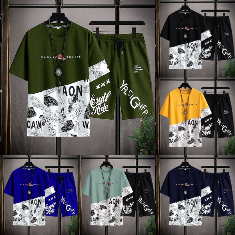 Jual SET PAKAIAN PRIA DEWASA REMAJA STELAN CASUAL COWOK KEREN SANTAI ...