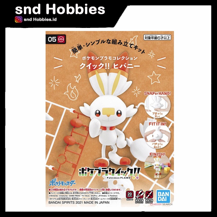Jual POKEMON PLAMO COLL QUICK 05 SCORBUNNY | Shopee Indonesia