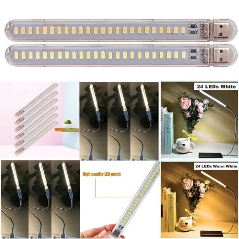 Jual LAMPU LED MINI USB 24 LED Emergency + GAGANG USB FLEXIBEL | Shopee Indonesia