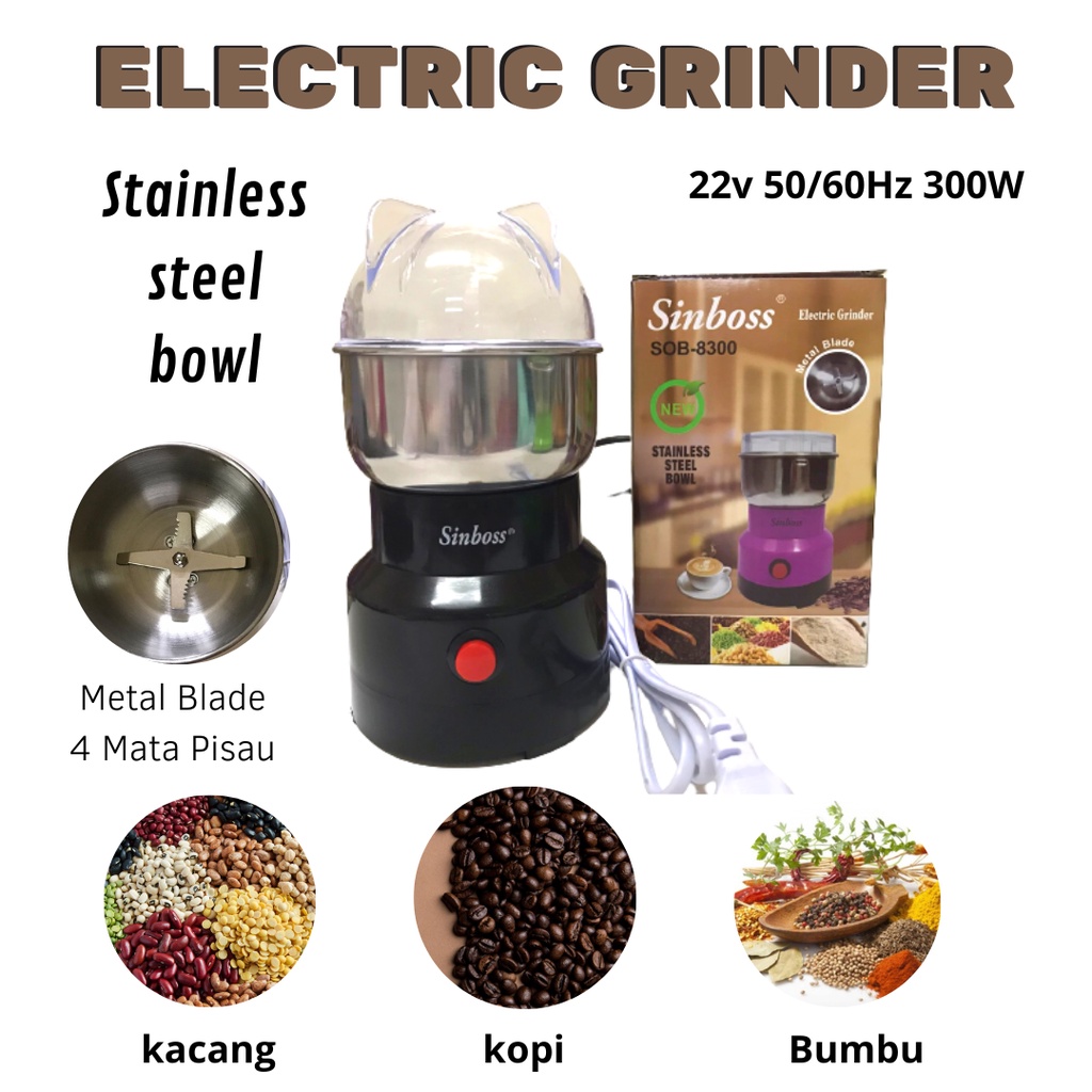 Jual Alat Giling - Electric Grinder Giling Kopi/Kacang-kacangan/Bumbu ...