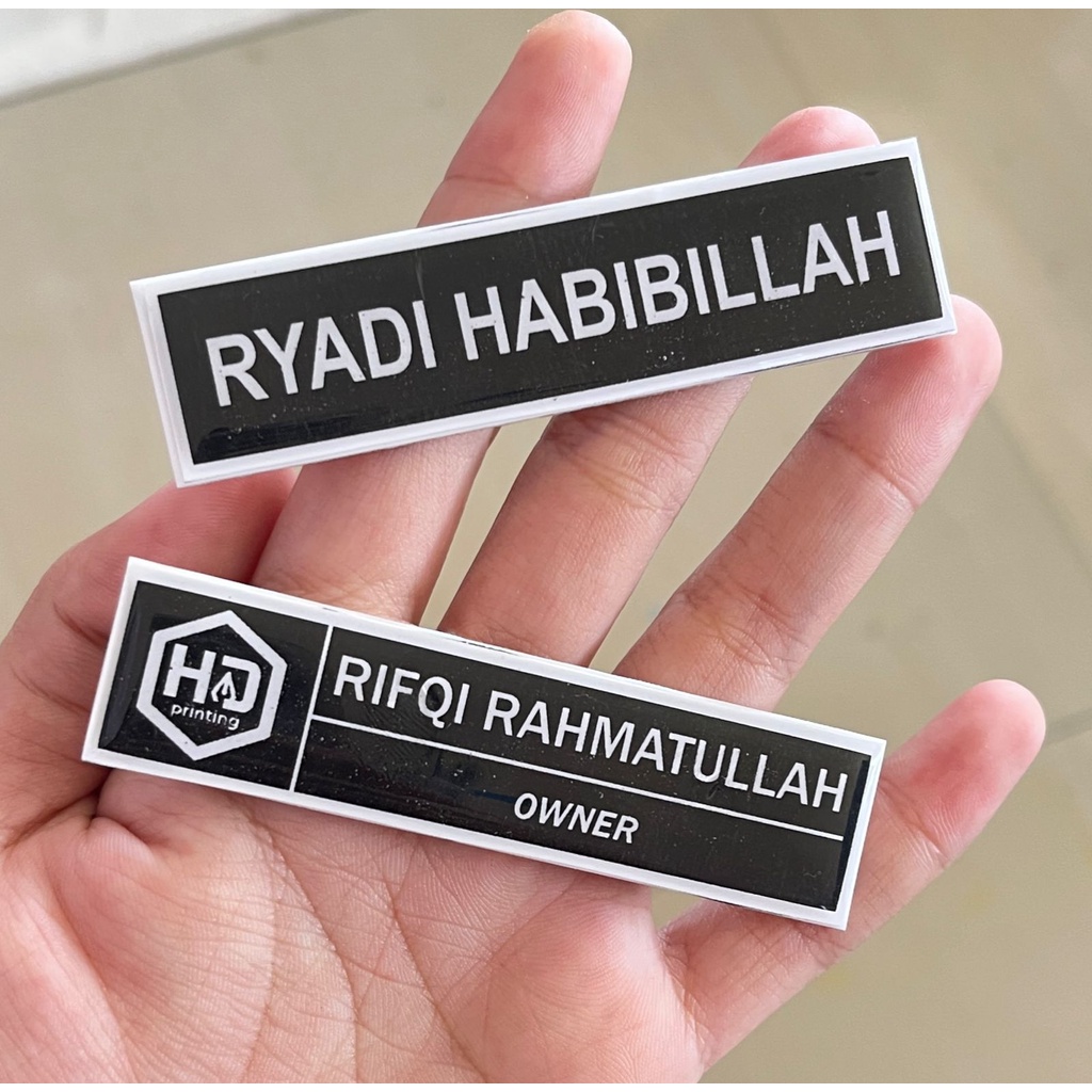 Jual Name Tag Akrilik Custom Free Design | Shopee Indonesia