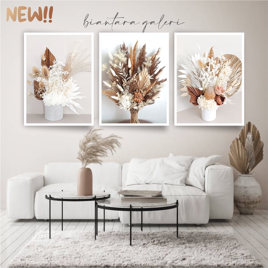 Jual NEW!! BIANTARA (30X40 CM) UKURAN JUMBO BUNGA KERING ABSTRAK BUNGA ...