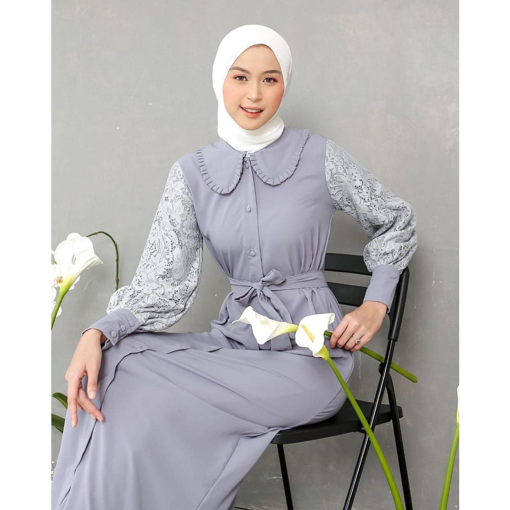 Jual Baju Gamis Syari Wanita Muslim Muslimah Ootd Simpel Sederhana ...