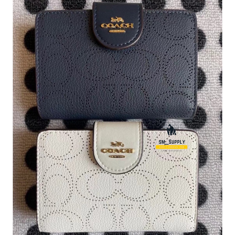 Jual DOMPET WANITA COACH MEDIUM CORNER ZIP WALLET IN SIGNATURE LEATHER ...
