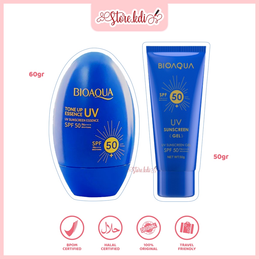 Jual BIOAQUA Sunscreen Gel & Tone Up Essence UV SPF 50 PA ++++ | Shopee Indonesia