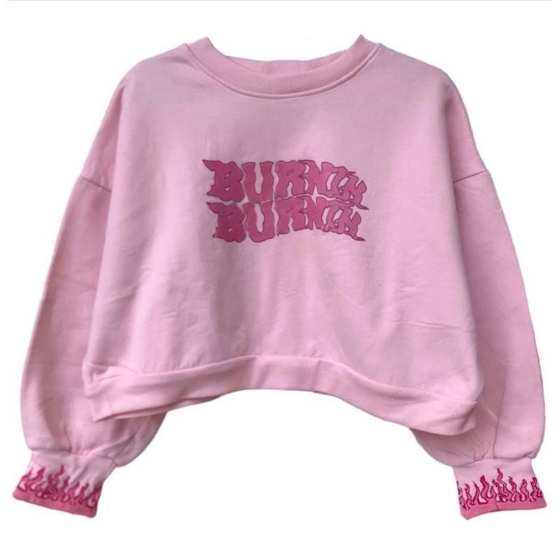 Jual BURNIK CROPE SWEATER | SWEATER ATASAN KOREAN | Shopee Indonesia