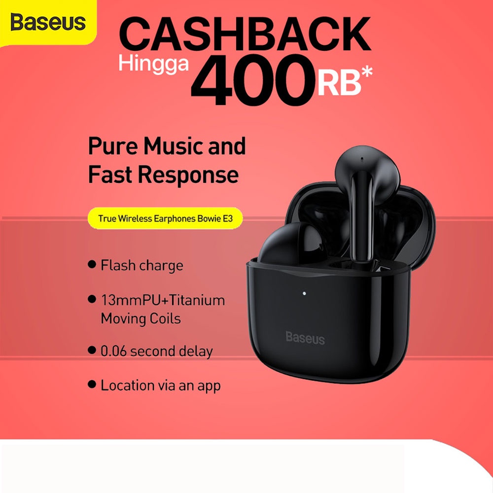 Jual Baseus Encok Bowie E3 True Wireless Earbuds / Bluetooth Earphone ...