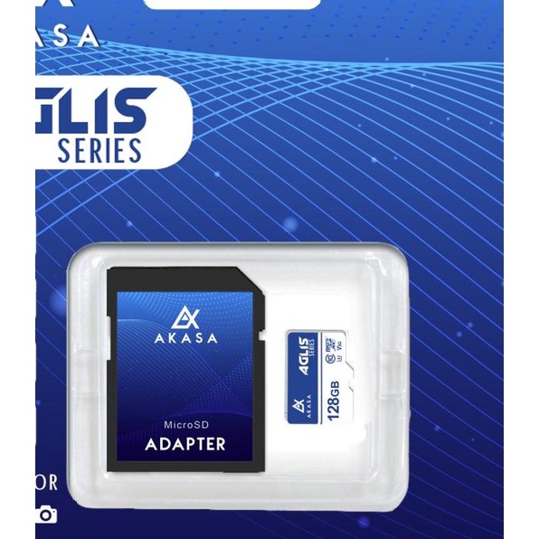 Jual Akasa Micro SD 128 GB Aglis Series U3 Memory Card (Hyper Speed ...